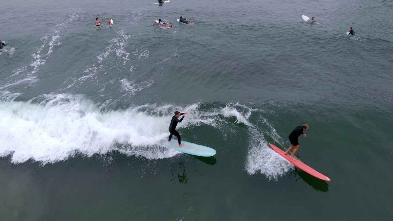 Dan Cobley & Sean Burkitt surfing Manhattan Beach Pier | 4K UHD! - YouTube