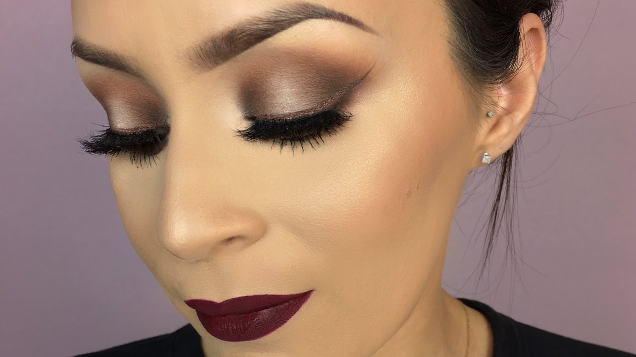 All matte shadows l full face tutorial - YouTube
