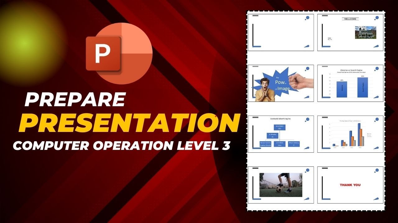 Prepare a presentation as per specification using Presentation software ...