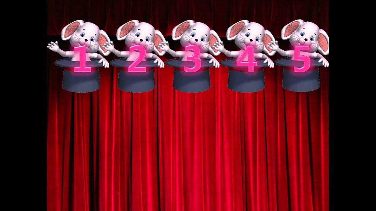 Counting 1 - 10 with Rabbits in Hats - YouTube