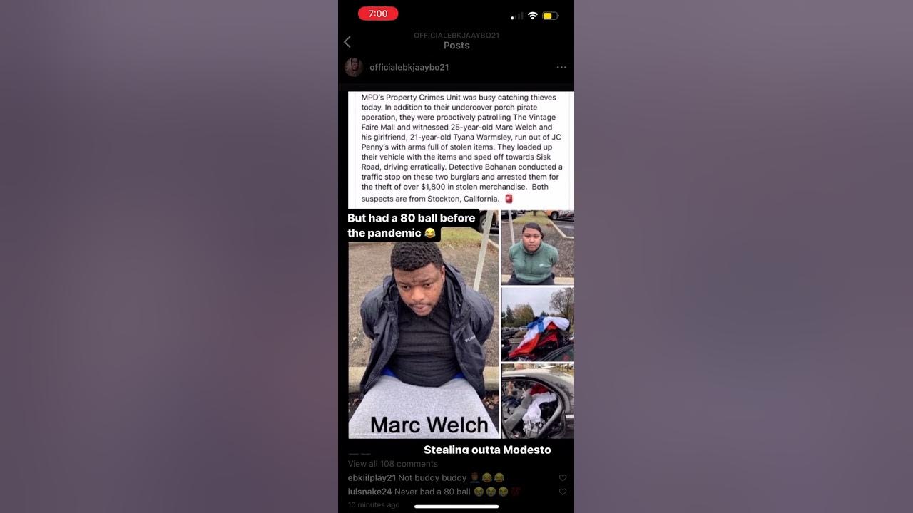 EBK Jaaybo Diss MarleyBee3z On Instagram After being Arrested 4 1800$ Licc,Stockton Opps,FlyB Jc ...