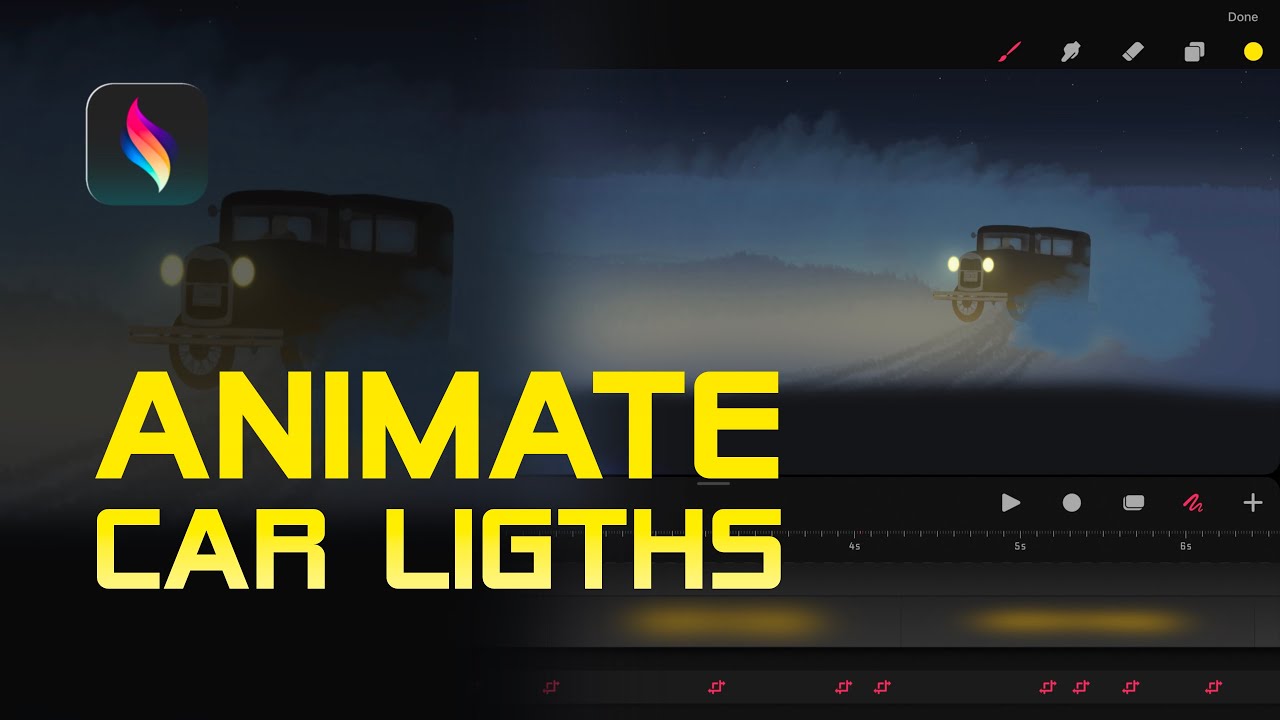 Animate Car Lights on Procreate Dreams by @enrirdf - YouTube