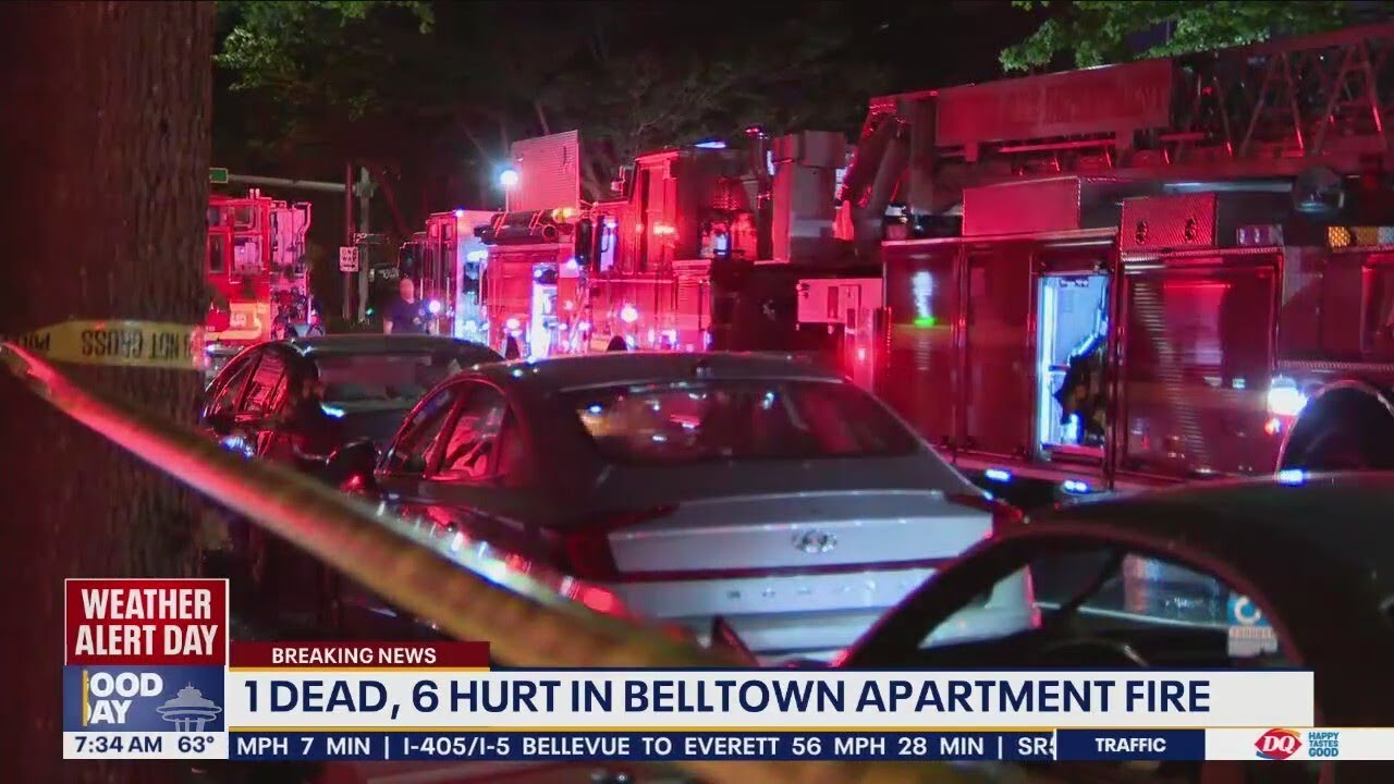 1 dead, 6 hurt in Belltown apartment fire - YouTube