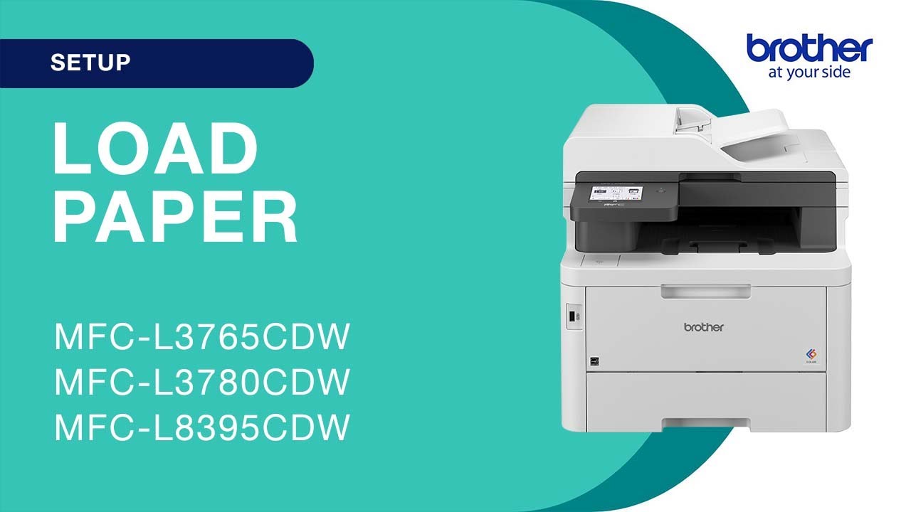 How to load paper - Brother HLL3280CDW - YouTube