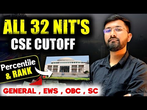 🔥All NIT CSE Cutoff 2026 | Percentile & Rank (Gen, EWS, OBC, SC, ST ...