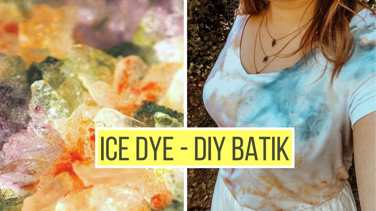 Ice Dye - Kleidung mit Eis färben | Batik Technik | Fashion Upcycling ...