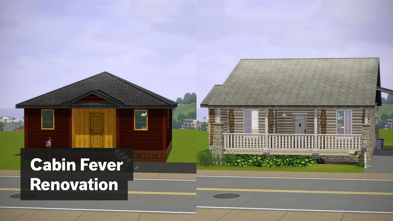Renovating This Starter Home Cabin • The Sims 3 House Design [Speed ...
