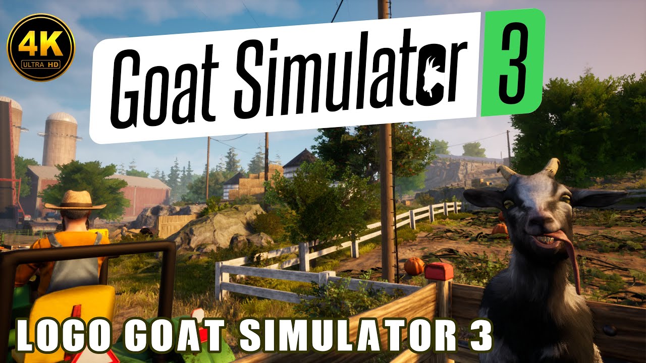 Logo Goat Simulator 3 - Black Screen | Green Screen | 4K 60FPS - YouTube