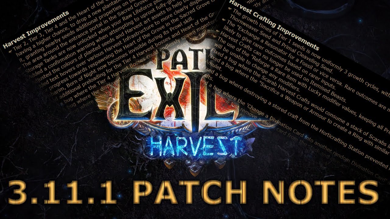 Path of exile patch notes - fetilanguage