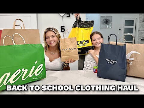 BACK TO SCHOOL CLOTHING HAUL /TRY ON 2022-2023 | SISTER FOREVER