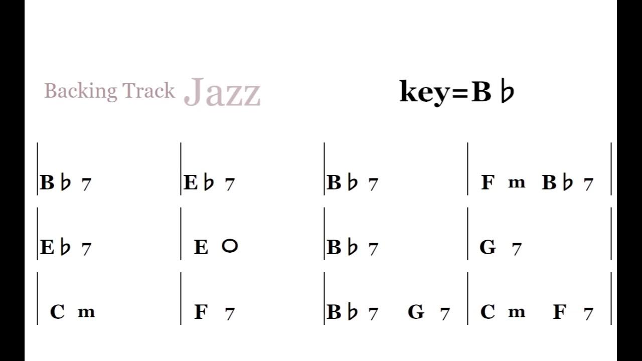 4beat BPM170 All Key Backing Track Jazz Blues - YouTube