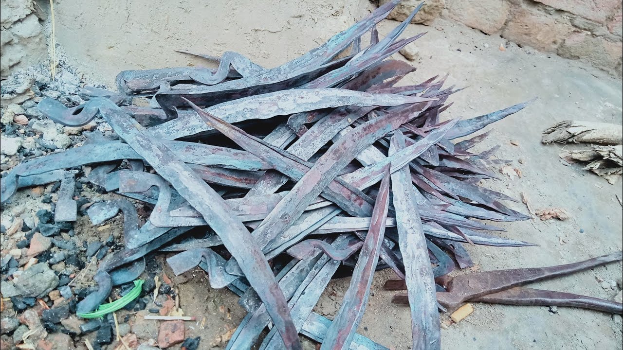 blacksmith how to make sickle part 1 - YouTube