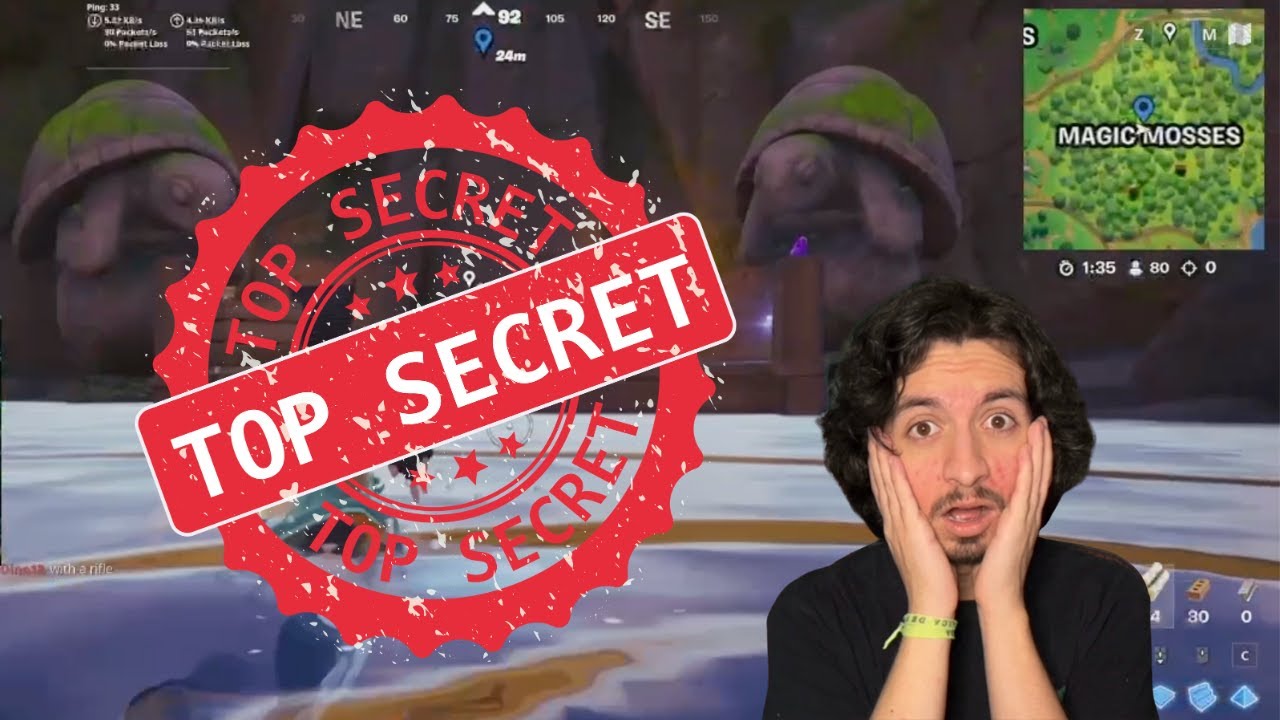 Magic Mosses Secret Hidden Area in Fortnite - YouTube