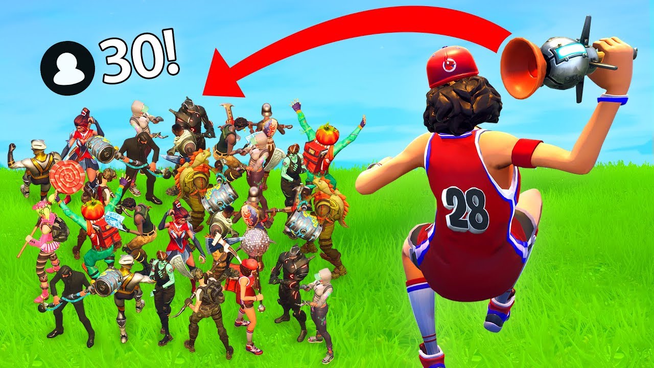 1 STICKY NADE VS 30 PLAYERS! (Fortnite FAILS & WINS #11) - YouTube
