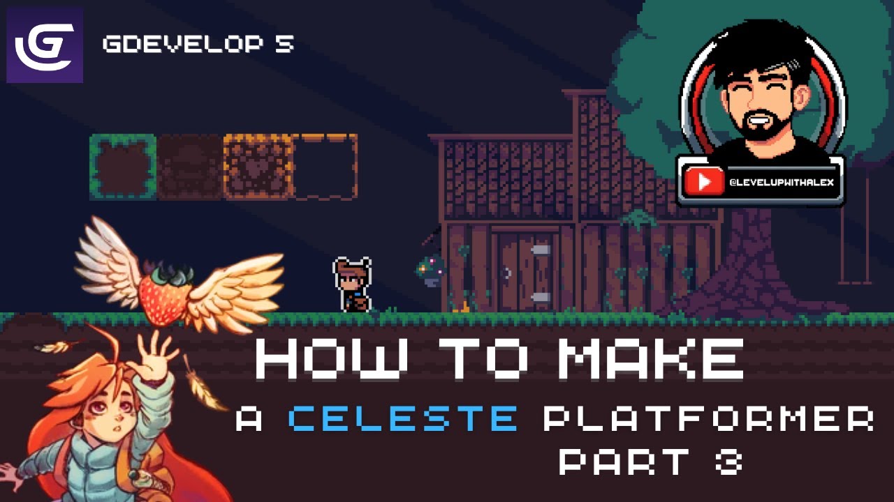 How to Make a Celeste Platformer | Part 3 | Gdevelop 5 - YouTube