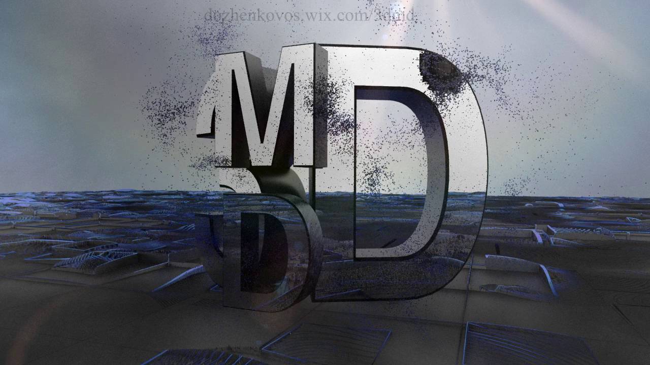 Houdini, After Effects - Logo 3DMD - YouTube