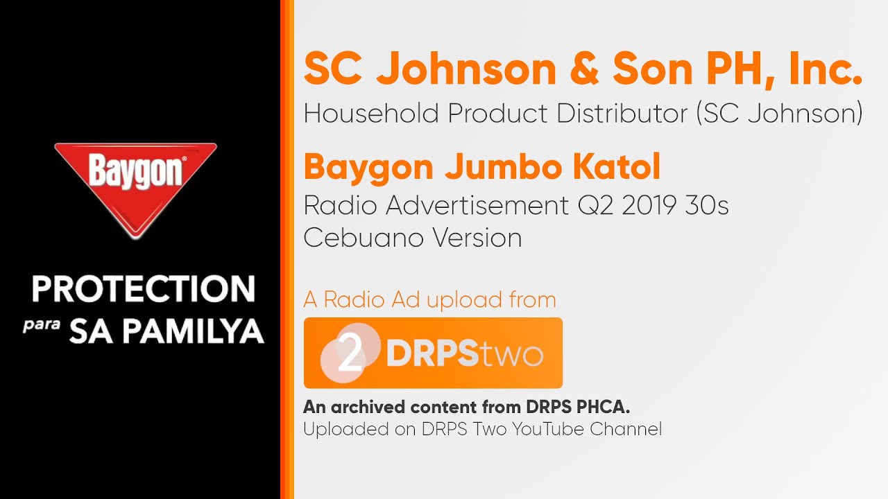 Baygon Jumbo Katol Radio Ad Q2 2019 30s (Cebuano Version) - YouTube