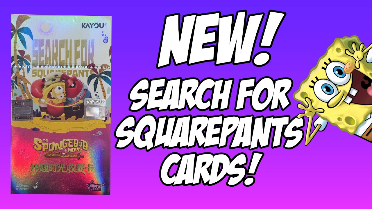SpongeBob Search for SquarePants Kayou Trading Cards — Full Unboxing ...