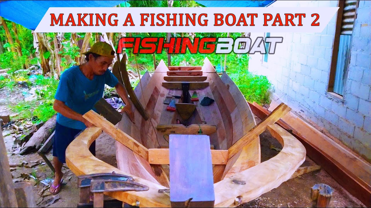 HOW TO MAKE A FISHING BOAT PART 2 Install the wave proof front wing ...