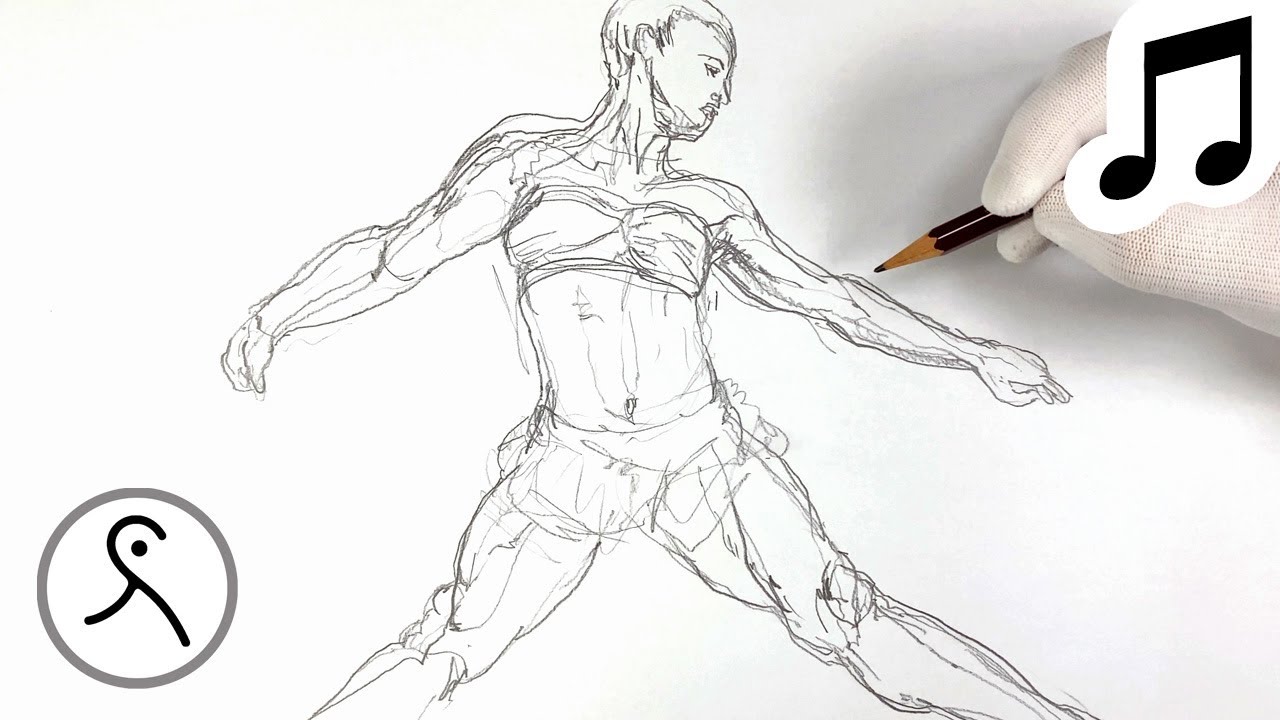 Figure Drawing｜No Talking｜Ballet Dancer｜Muscular System｜Pencil Sketch ...