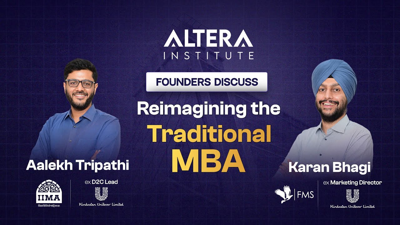 Reimagining the Traditional MBA Curriculum with Founders at Altera ...