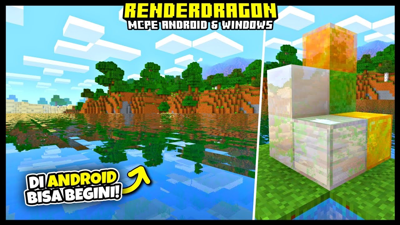 MCPE ANDROID JADI REALISTIS - Reflective Vanilla RD Shader 2.0 Mcpe Android/Win10! - YouTube