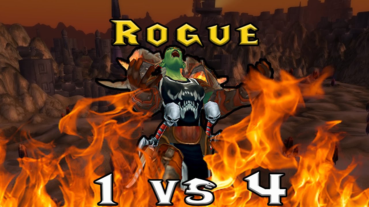 Rogue vs 4 Alliance Farmers - Classic WoW World PvP - YouTube