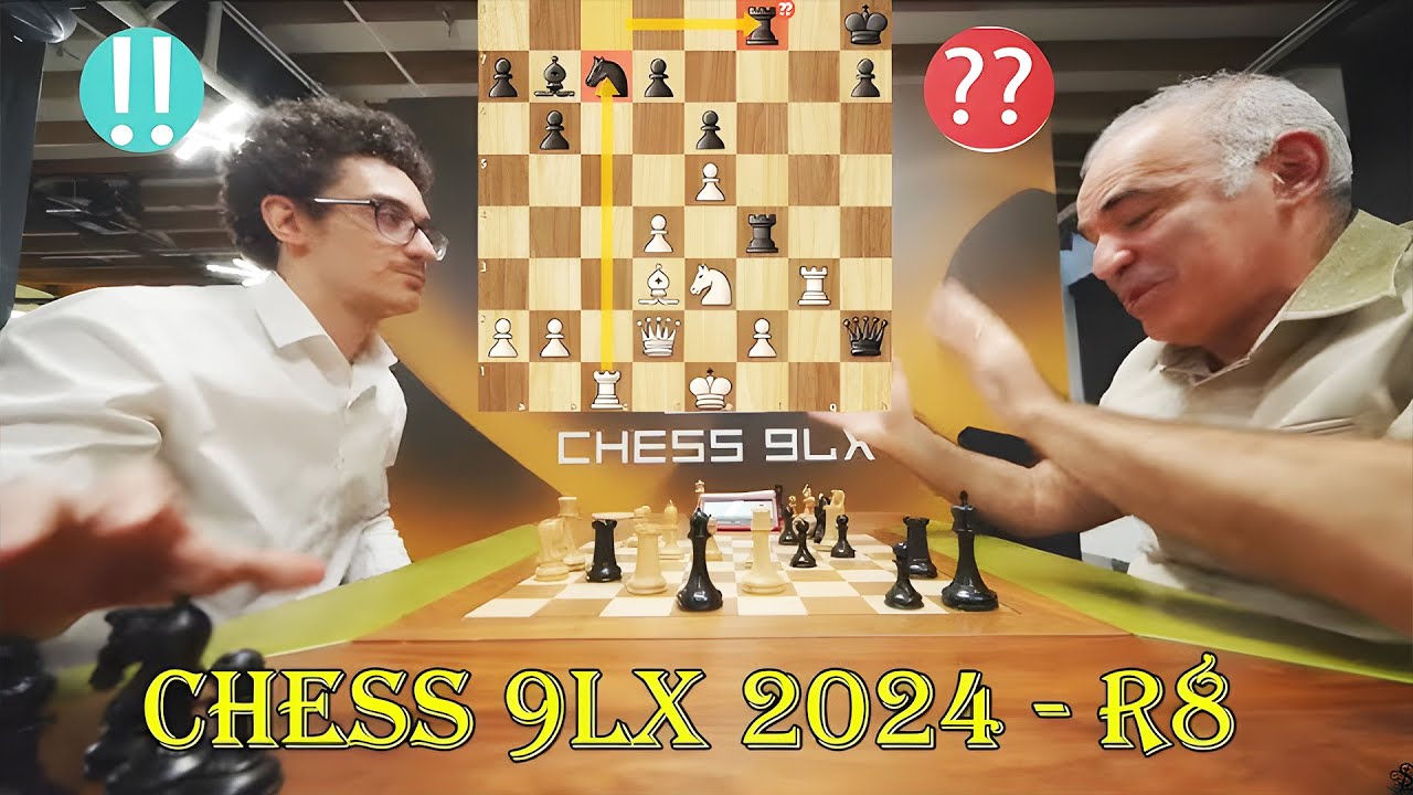 Duelo Histórico: Garry Kasparov vs Fabiano Caruana no Chess 9LX 2024 ...