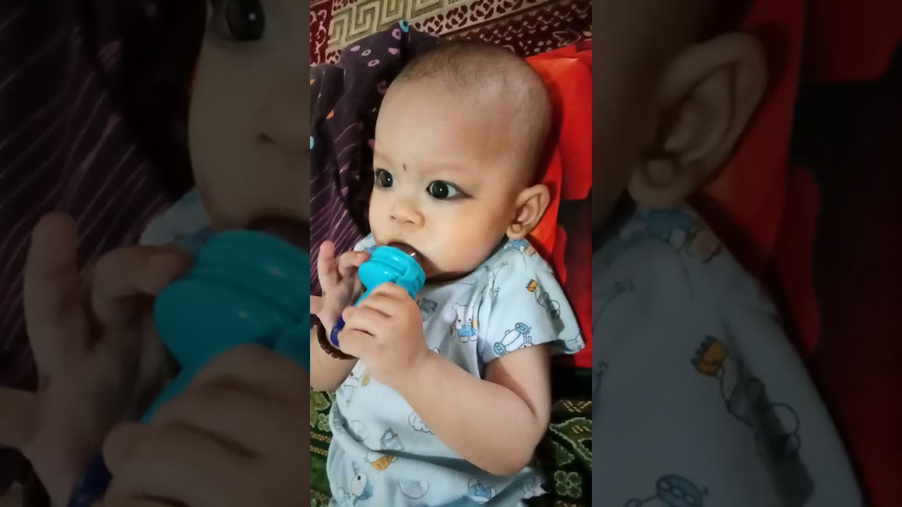 Bayi makan lucu - YouTube