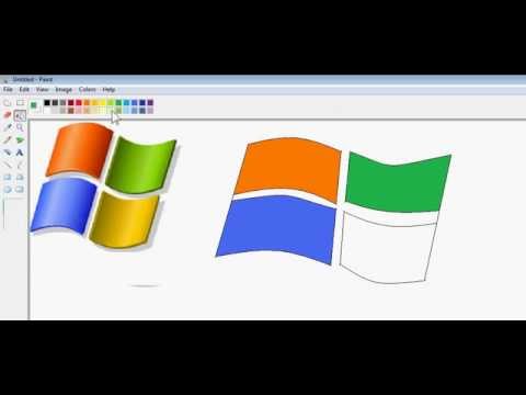 How to make the windows logo - YouTube