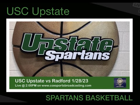 USC Upstate Spartan vs Radford Men's college basketball live from the ...