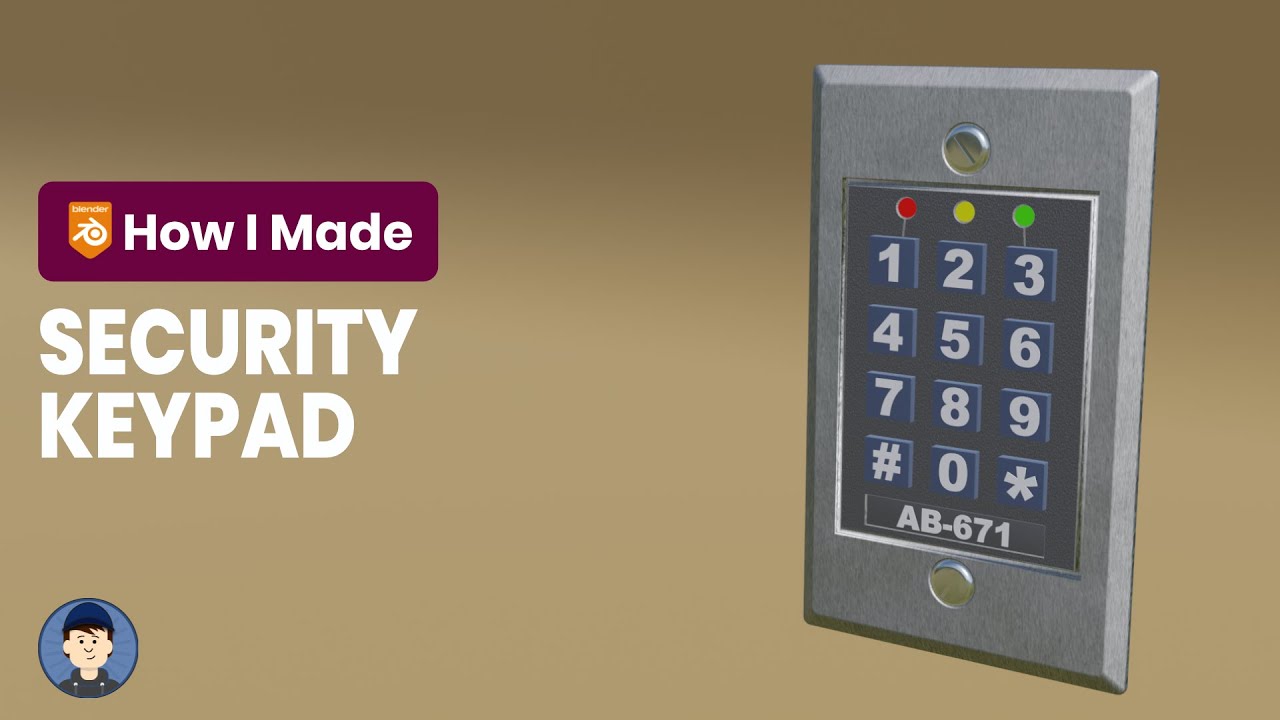 How I made a security keypad in Blender [3.3] | 3D Modeling - YouTube