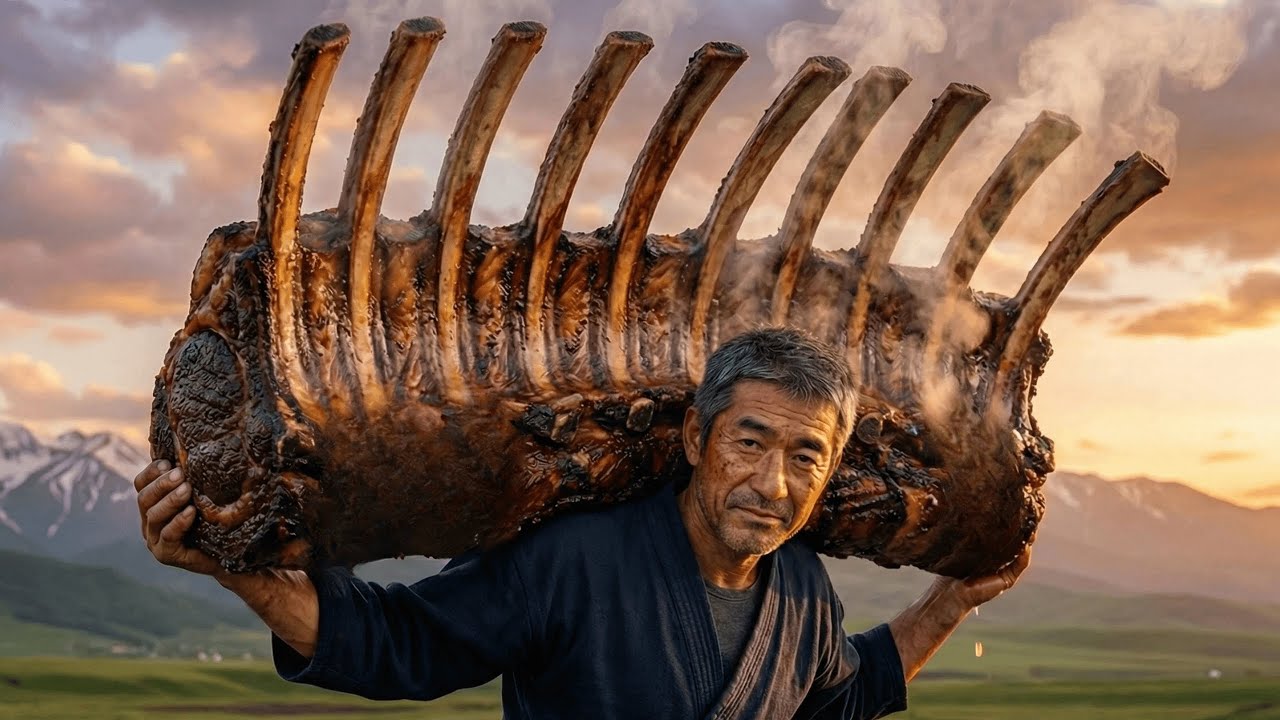 GIANT Beef Ribs Cooked on the Farm! - YouTube