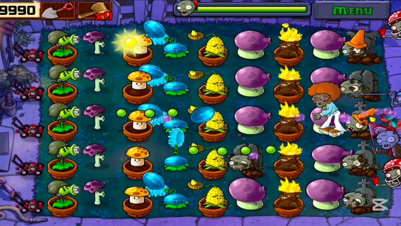 SURVIVAL || Plants Vs Zombies : Night 1-5 flags completed. - YouTube