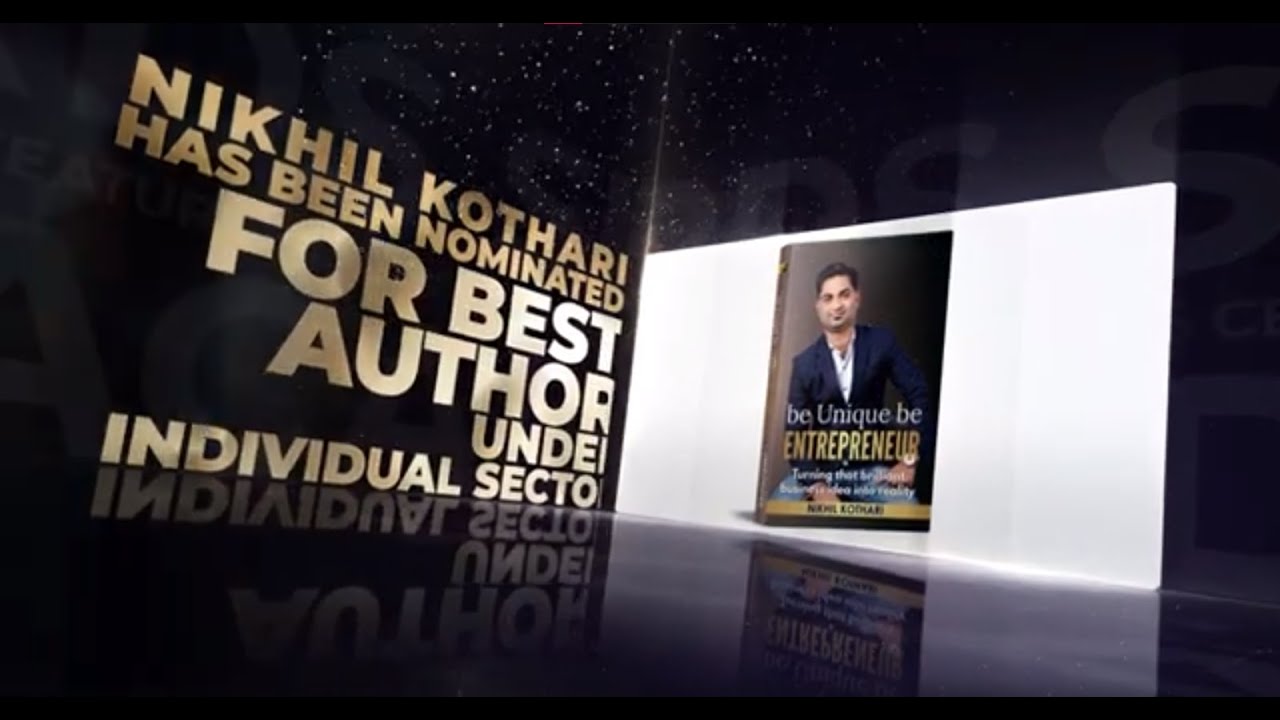 Nikhil Kothari has been nominated for Best Author. - YouTube