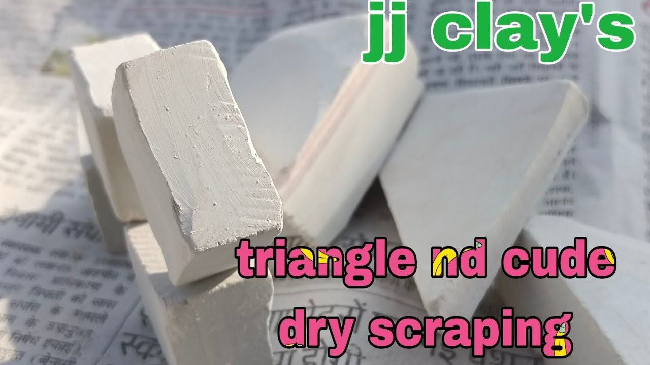 White Triangle nd cube Dry scraping||scraping video|| dry scraping # ...
