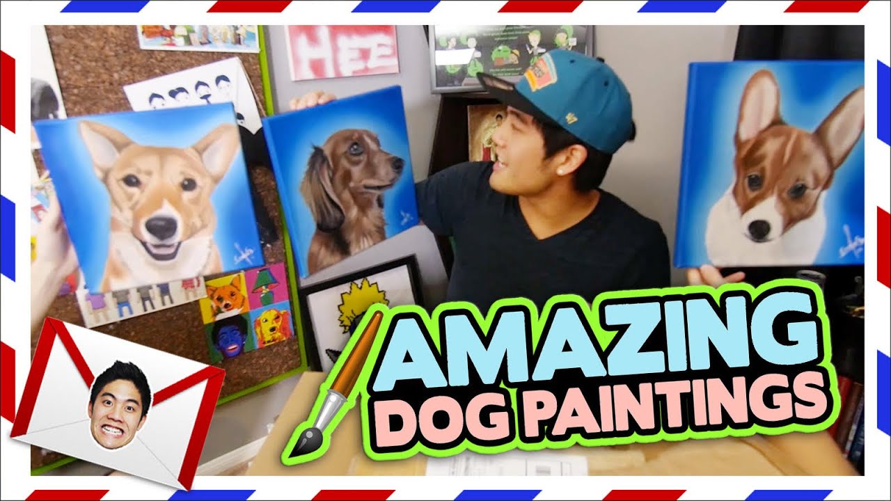 Realistic Dog Paintings! (Teehee Time) - YouTube