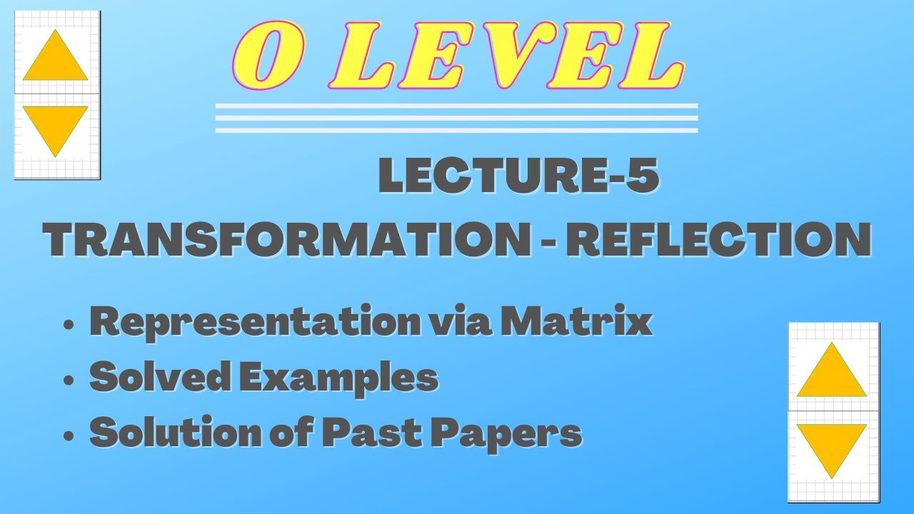 Topic Reflection Matrices Past Papers Solution I O Level Maths 4024 topic-reflection-matrices-past-papers-solution-i-o-level-maths-4024