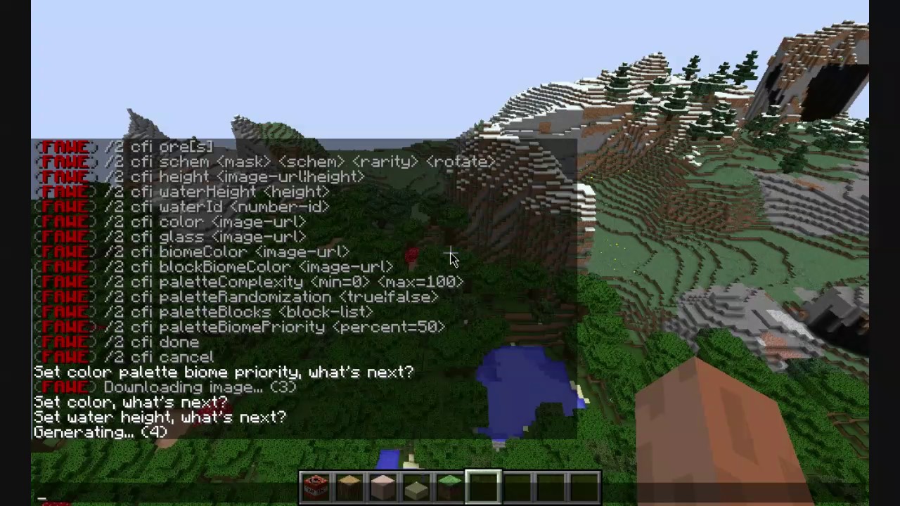 FAWE ANVIL API test: Efficient water and color generation - YouTube