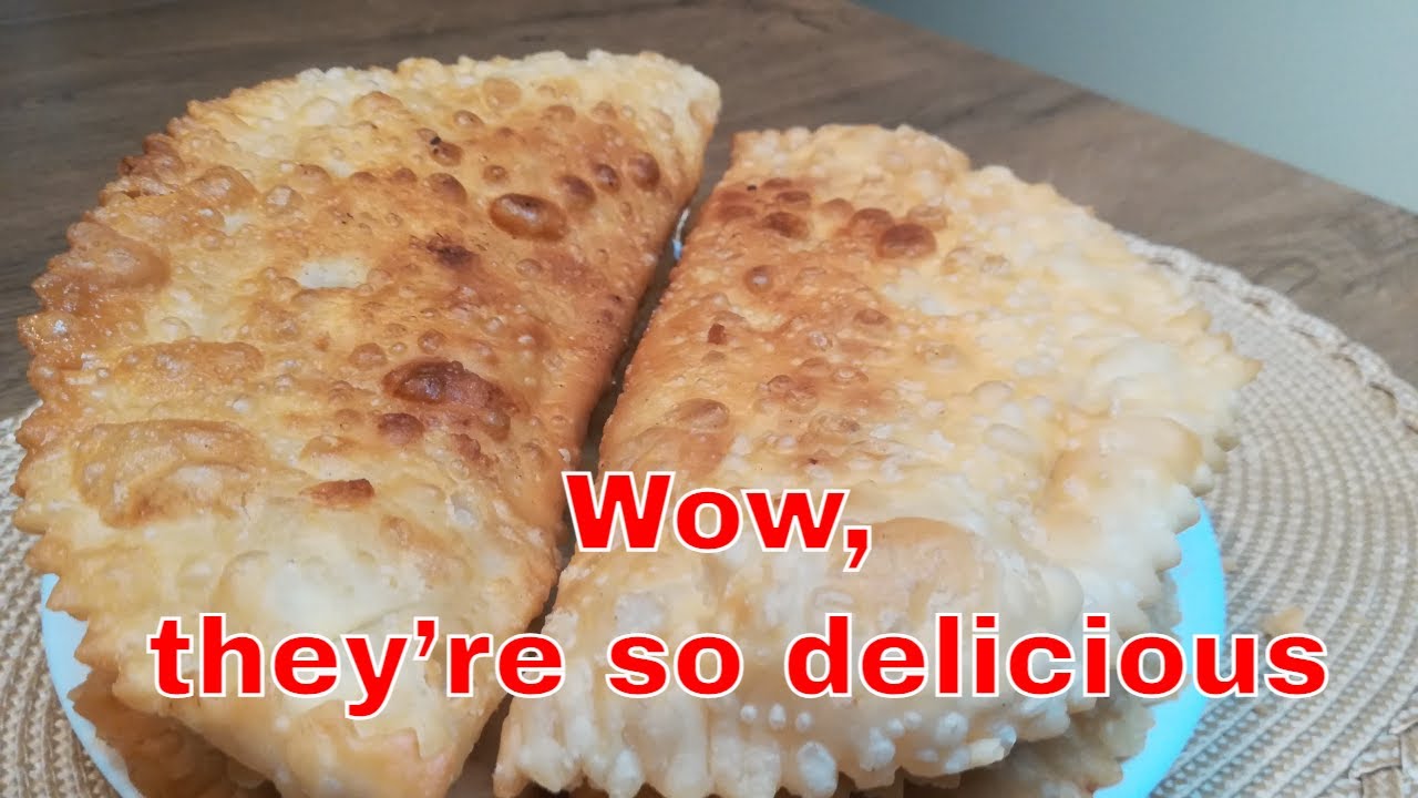 Naminiai, traškūs čeburėkai - receptas / crispy chebureks - YouTube