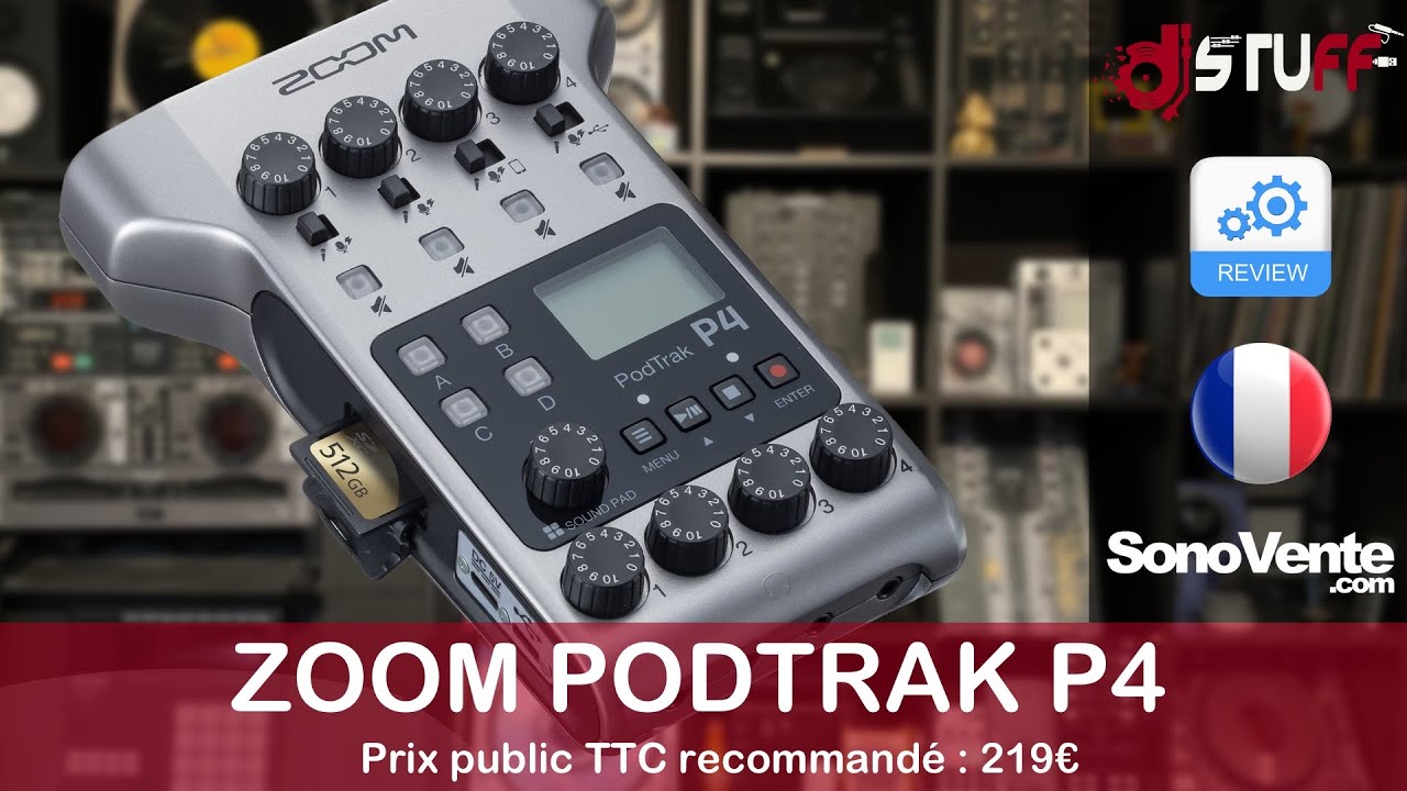 Zoom PODTRAK P4 🇫🇷 ( English in description ) - YouTube