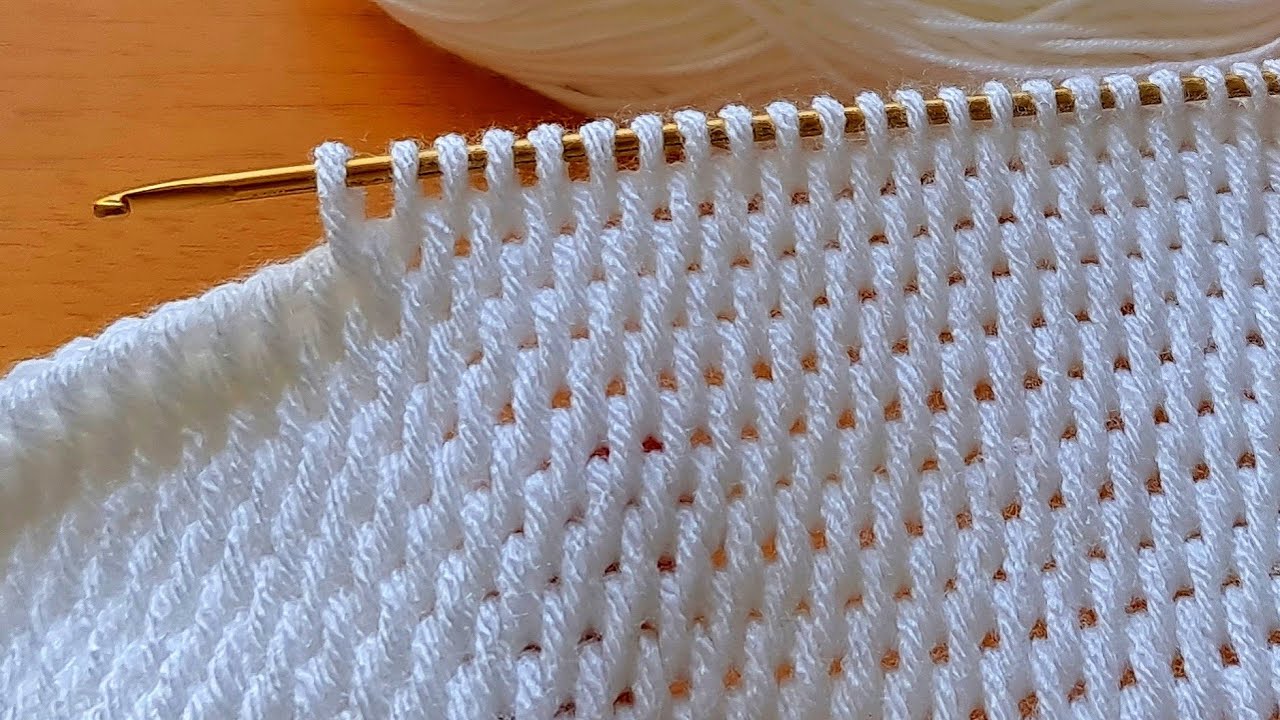 Incredibly easy unique Very beautiful Tunisian work sewing baby blanket ...