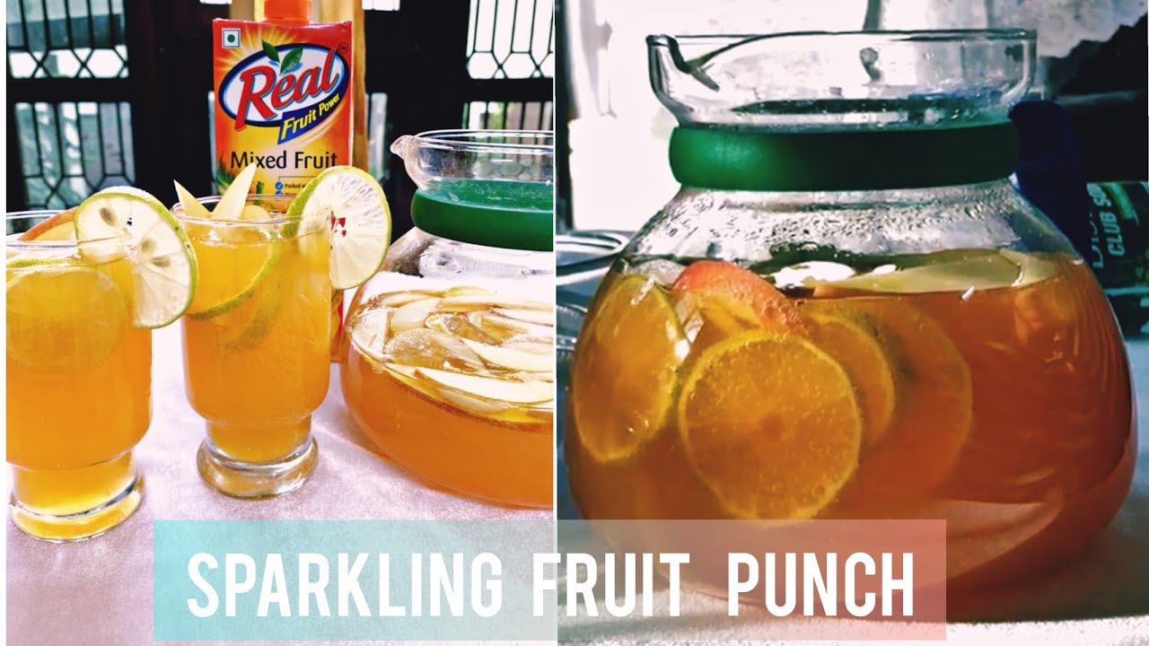 SPARKLING FRUIT PUNCH (EASY AND REFRESHING ) - YouTube