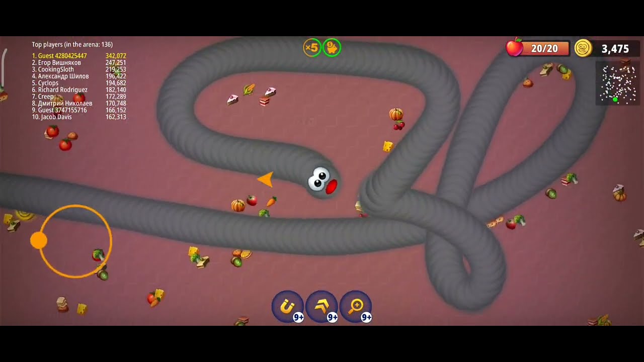 WORMSZONE.IO TOP 1 Score | BIGGEST SLITHER SNAKE | Worm Zone io. | wormate io - YouTube