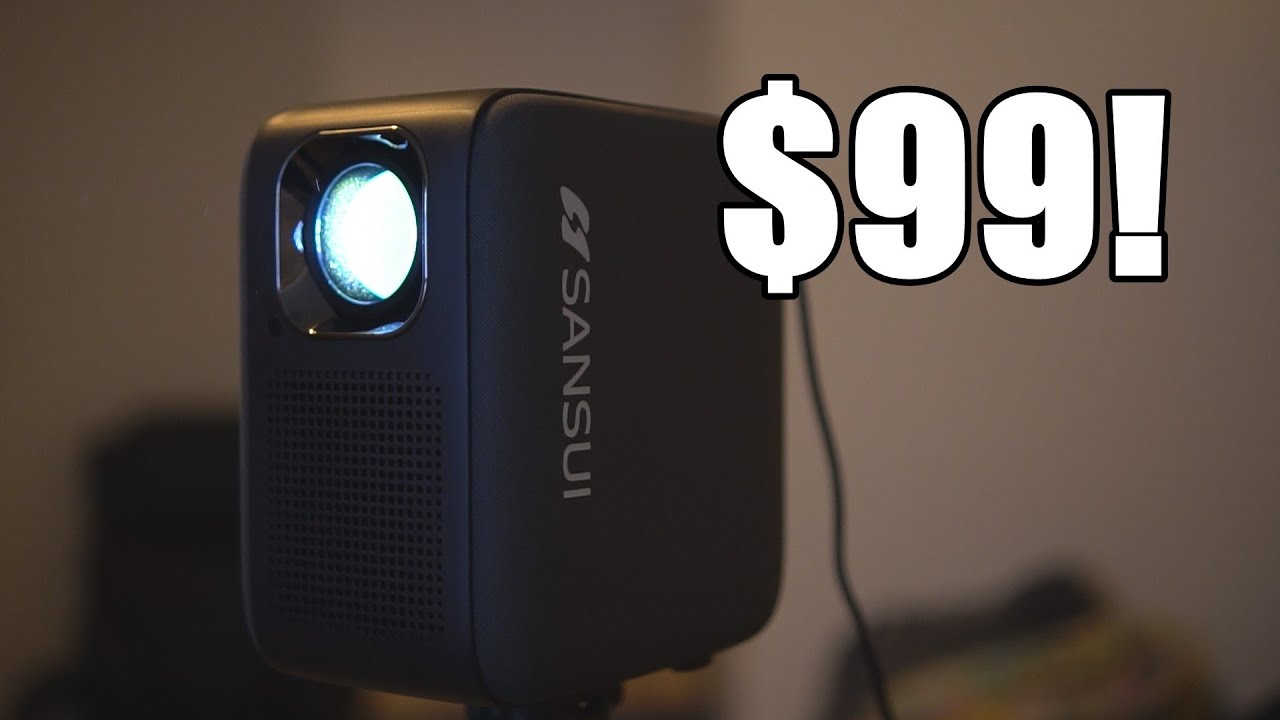 This SANSUI Portable Projector has WiFi, Bluetooth, and Built-in apps ...