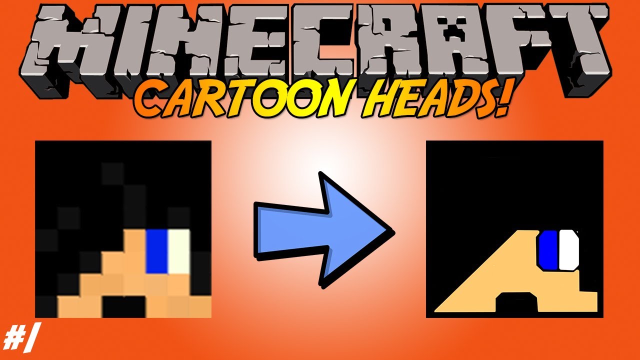 Minecraft Tutorial: Cartoon Heads! - YouTube