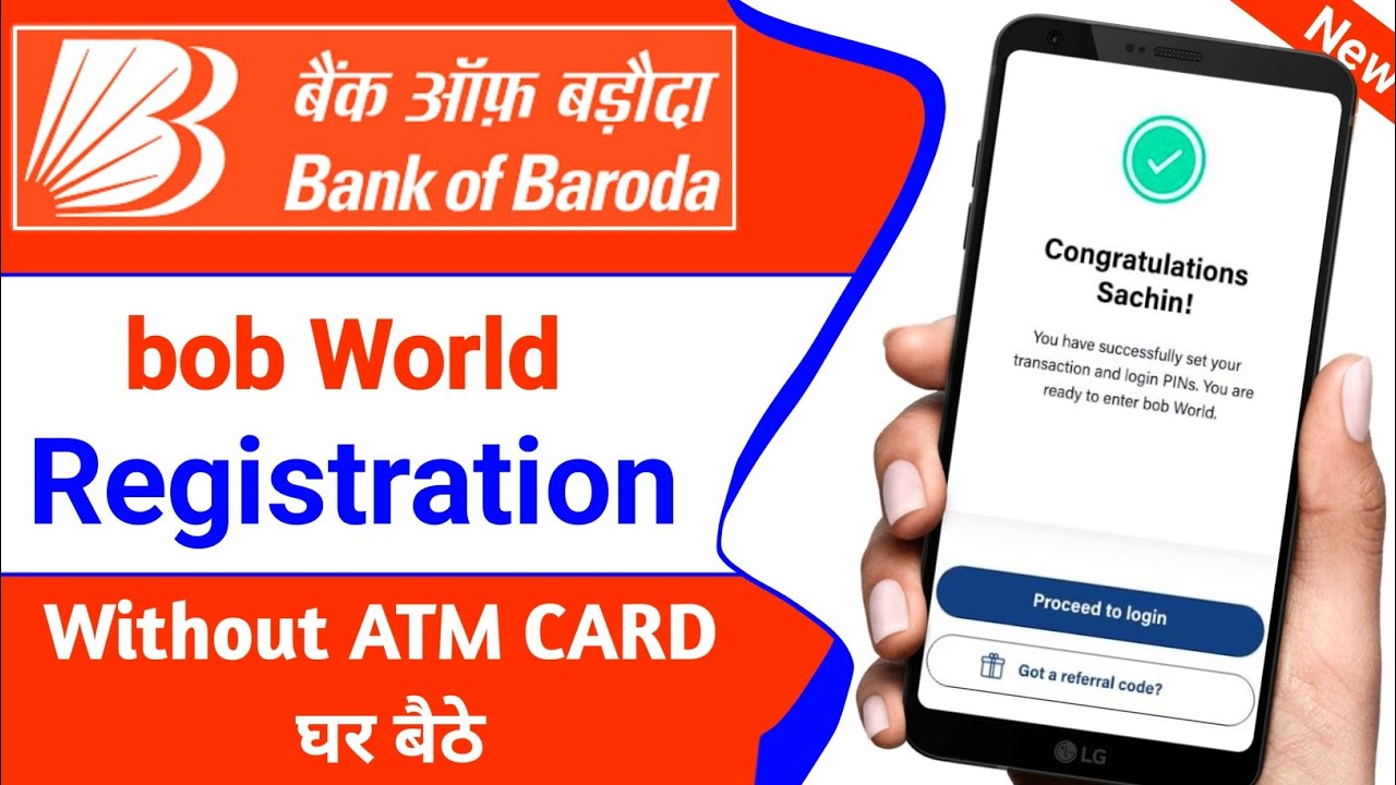 How To Register bob World App Without ATM Card | bob world app ...