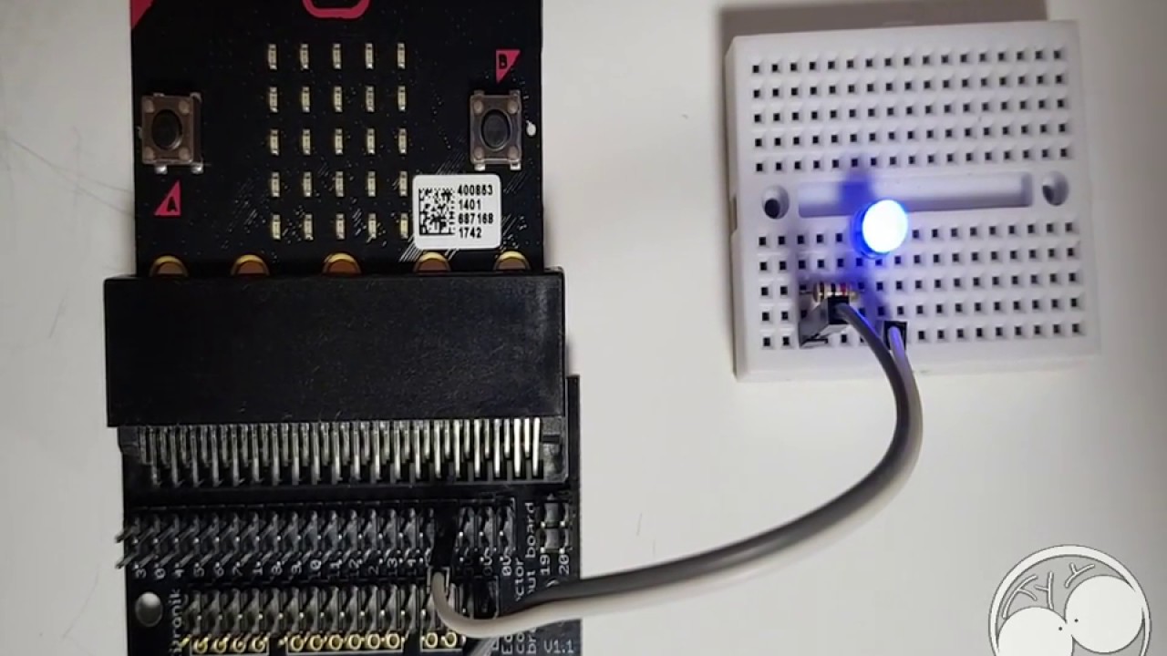 micro:bit - LED 켜기/끄기 - YouTube