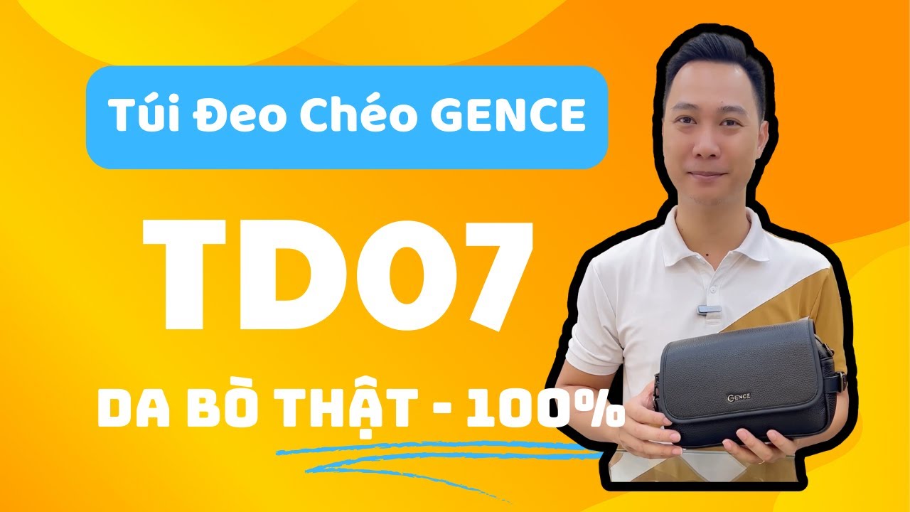 Túi Đeo Chéo Da Bò Mill TD07 - Chính Hãng GENCE - YouTube