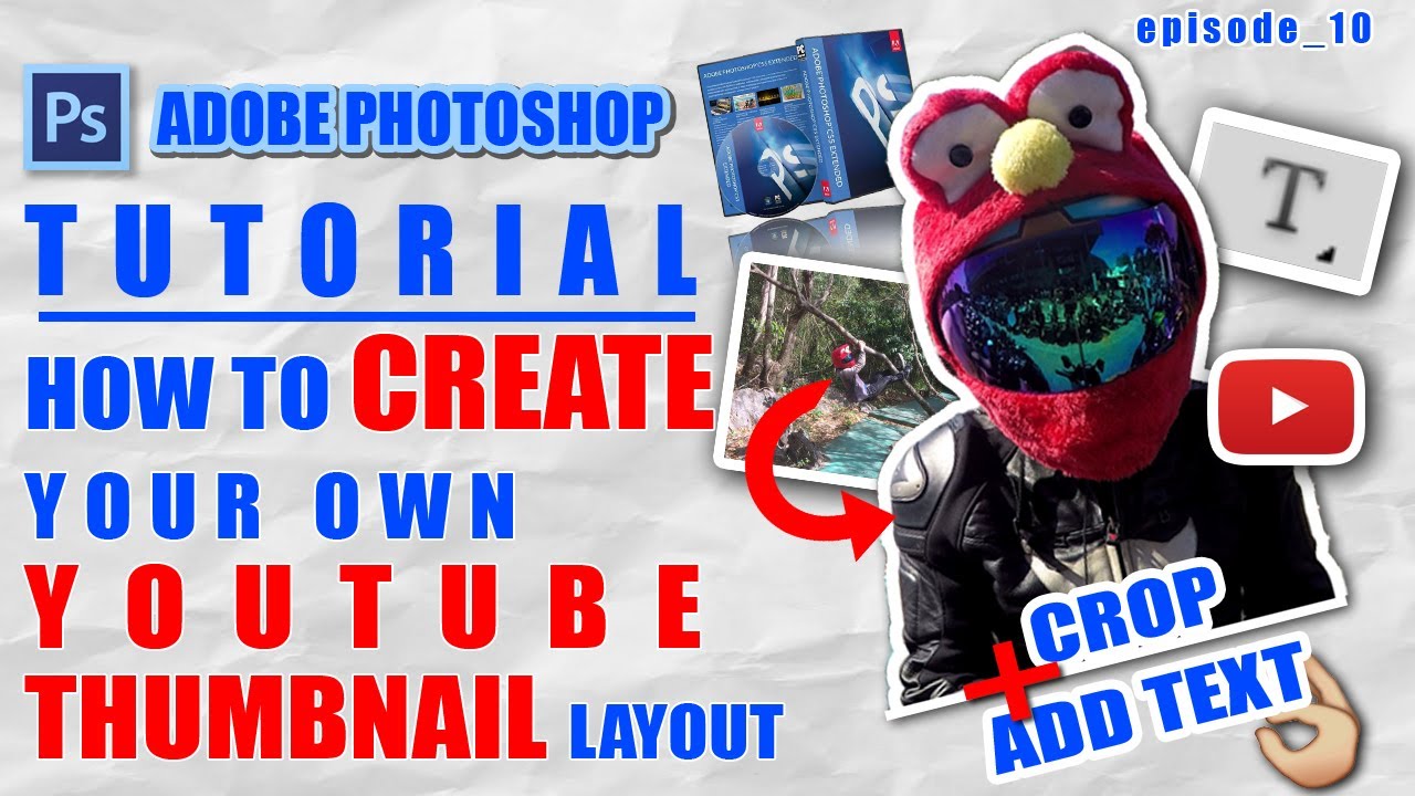 HOW TO CREATE YOUR OWN THUMBNAIL IN PHOTOSHOP - YouTube